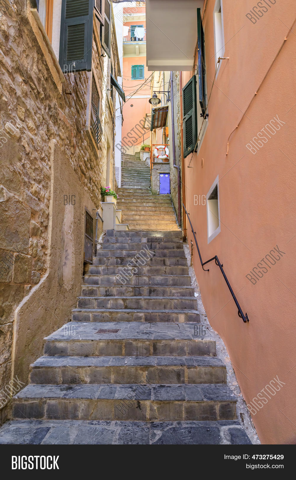 Steep Narrow Stairs Image & Photo (Free Trial) | Bigstock