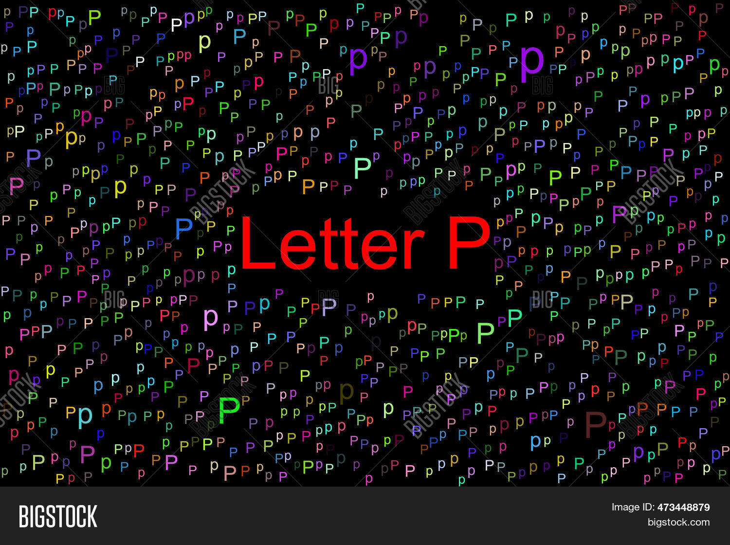 Letter P Tiny Colorful Image & Photo (Free Trial) | Bigstock