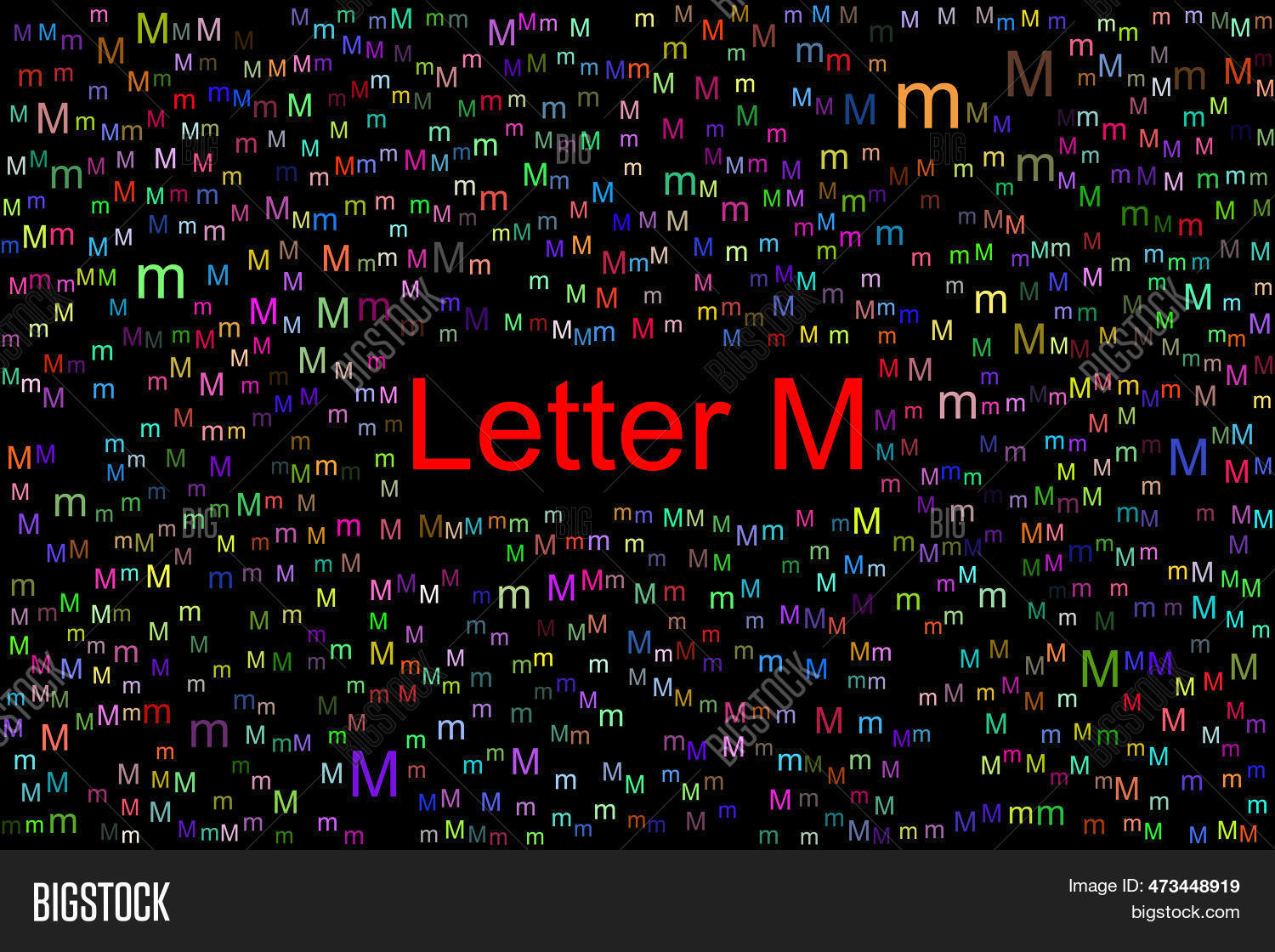 Letter M Tiny Colorful Image & Photo (Free Trial) | Bigstock