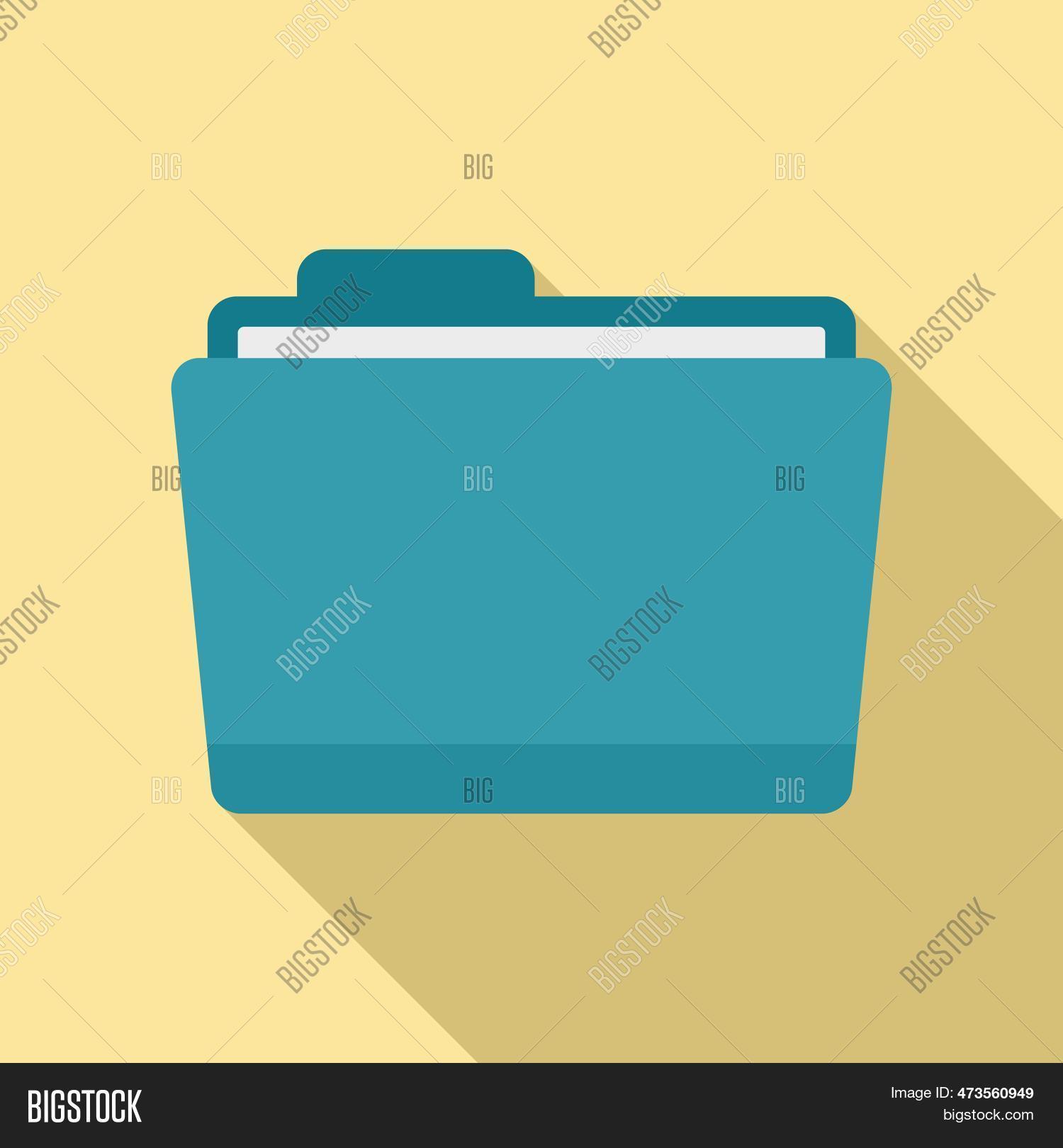 Flow Folder Icon. Flat Image & Photo (Free Trial) | Bigstock