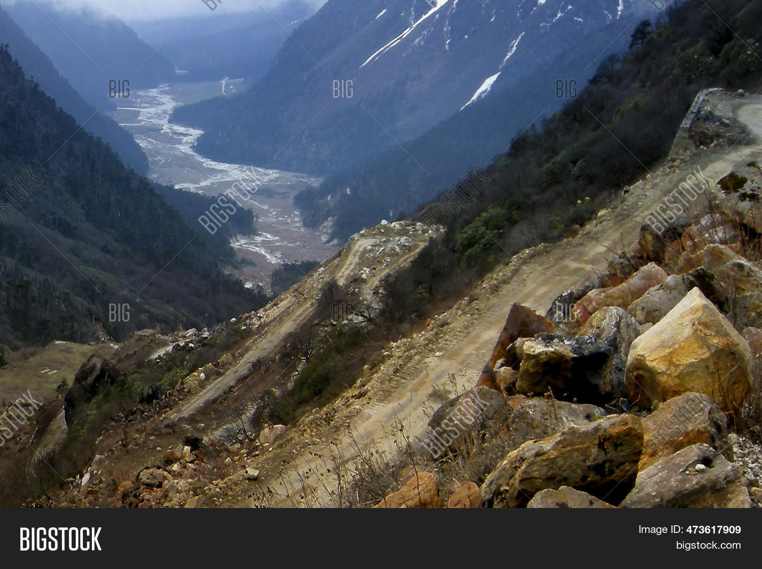 Lachung River Flowing Image & Photo (Free Trial) | Bigstock