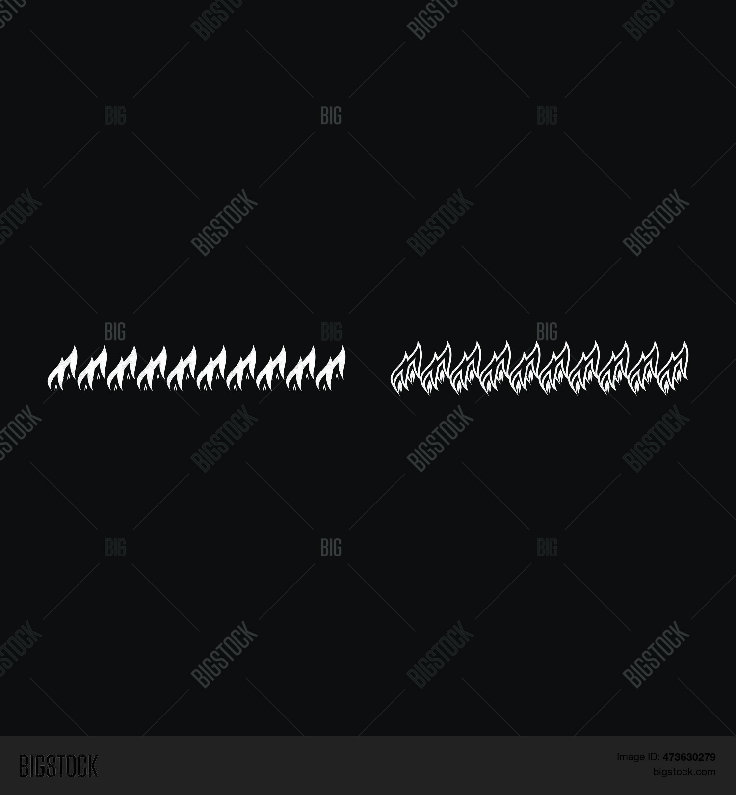 Burning Fire Flame Vector & Photo (Free Trial) | Bigstock