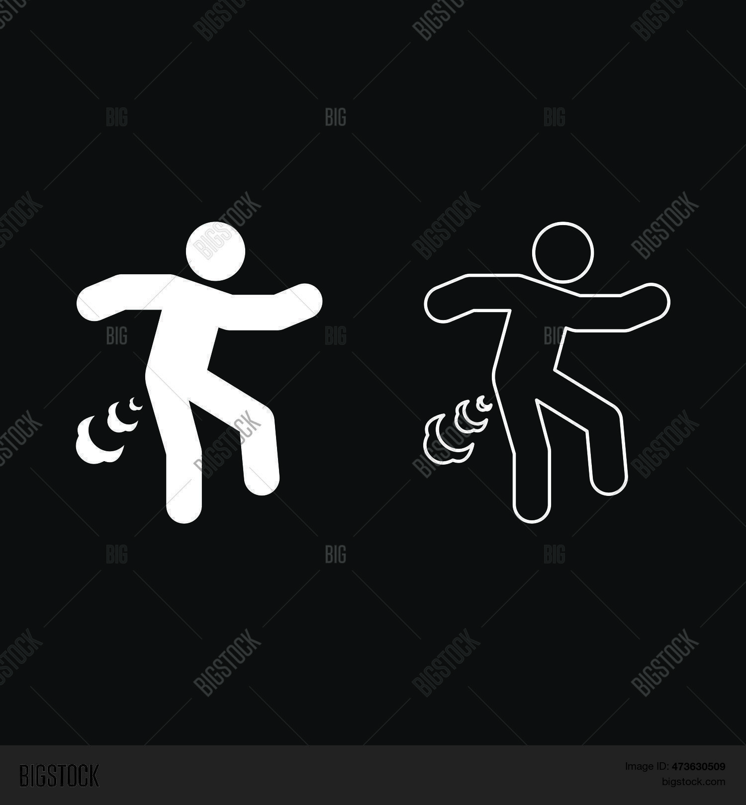 Man Farts Break Wind Vector And Photo Free Trial Bigstock