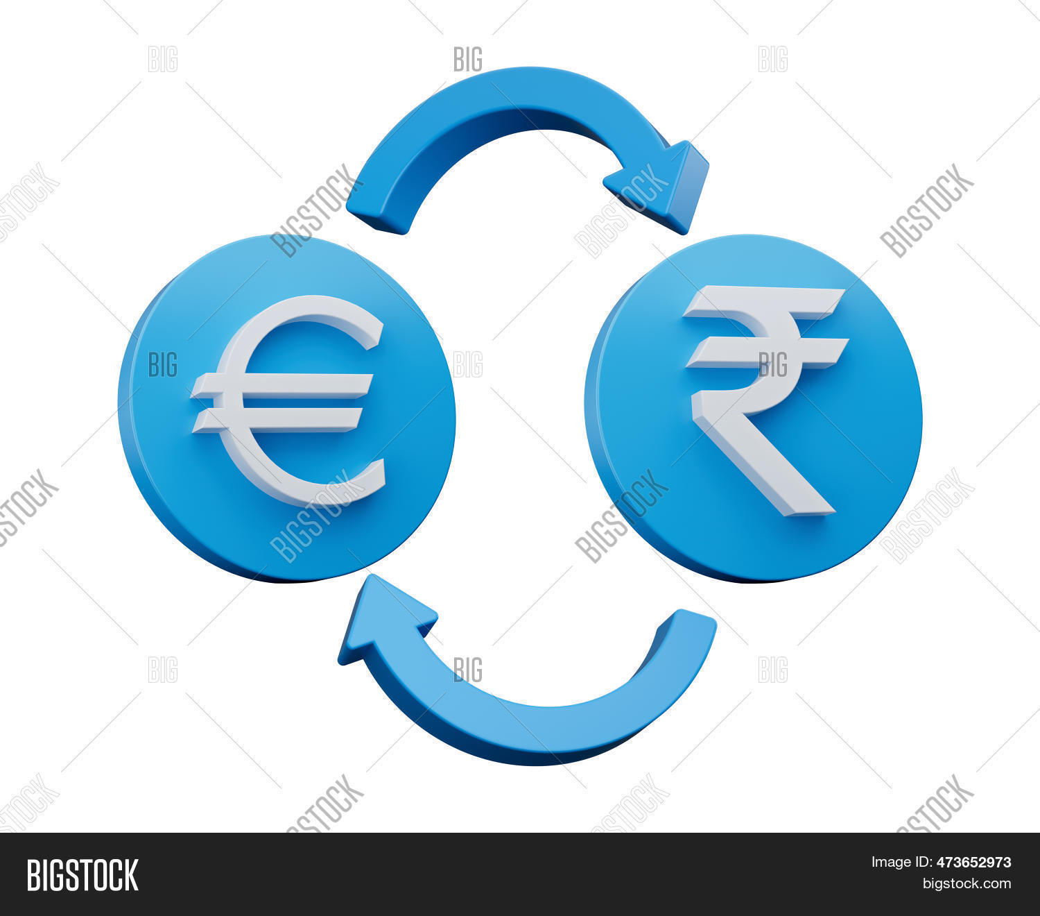 3d White Euro Rupee Image & Photo (Free Trial) | Bigstock
