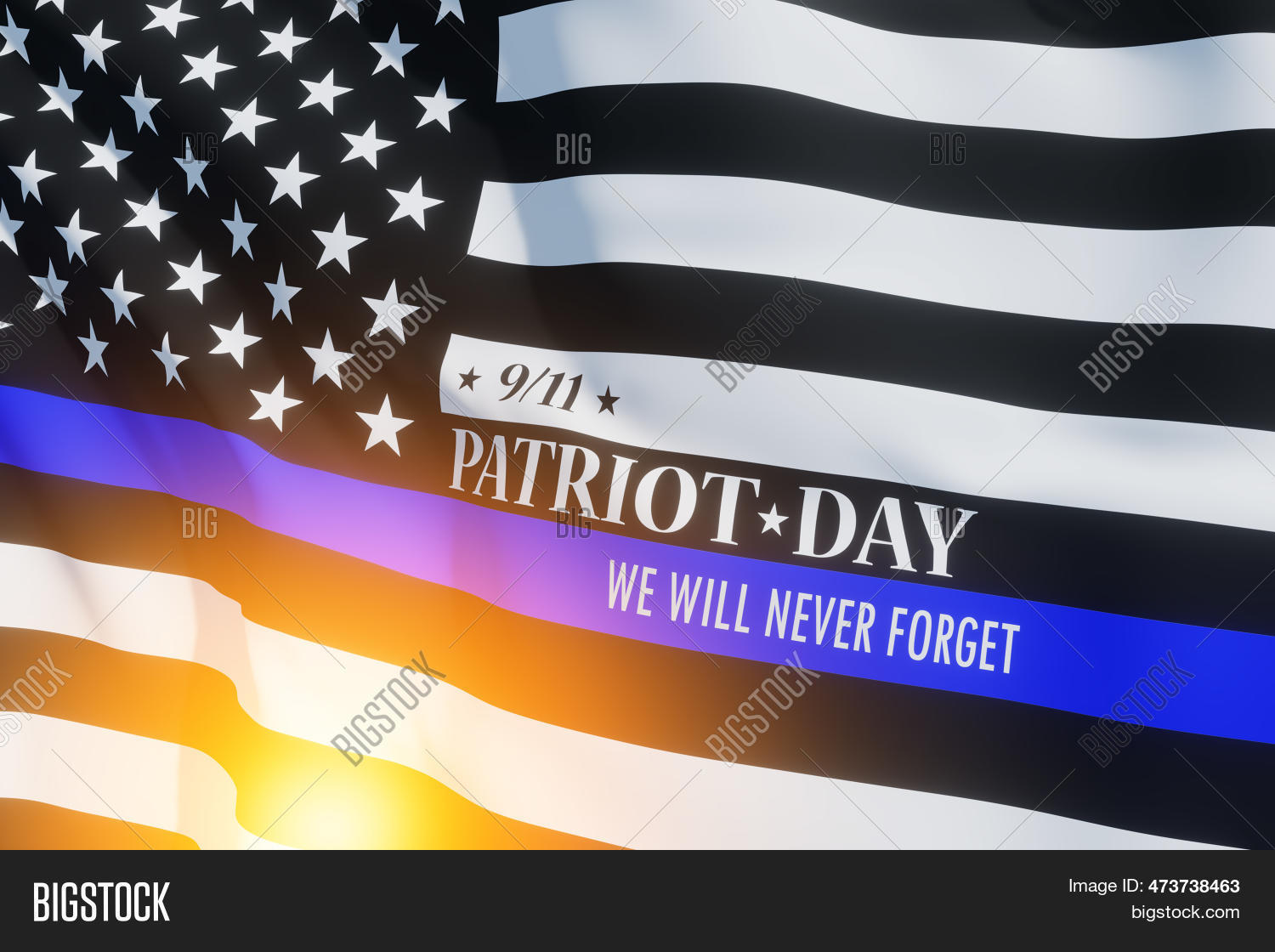 American Flag Police Image & Photo (Free Trial) | Bigstock
