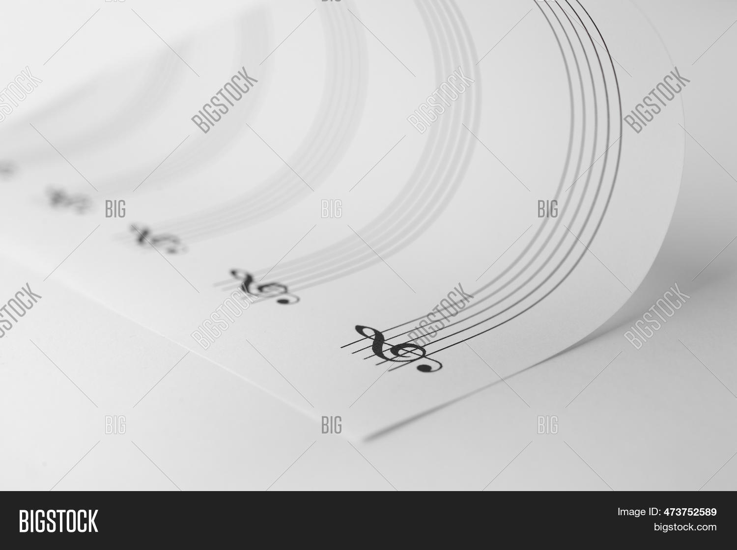 Sheet Empty Staves Image & Photo (Free Trial) | Bigstock