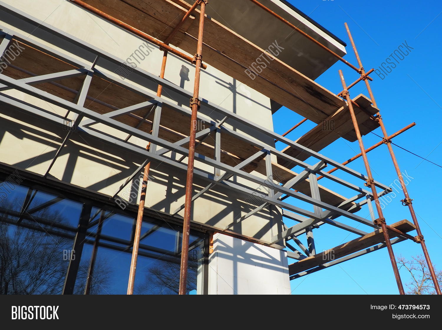 Scaffolding On New One Image & Photo (Free Trial) | Bigstock
