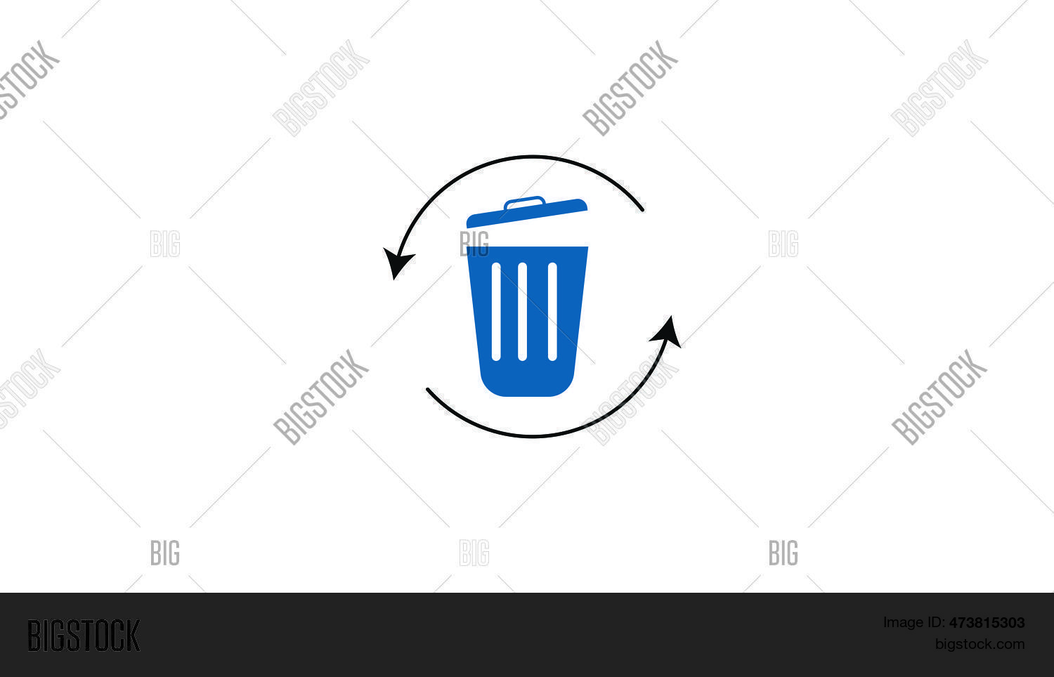 Symbol Vector Dustbin Vector & Photo (Free Trial) | Bigstock