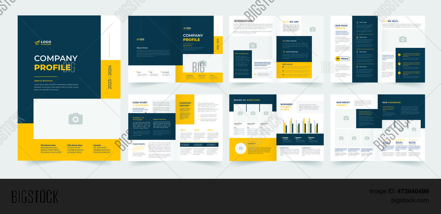 Company Profile Vector & Photo (Free Trial) | Bigstock