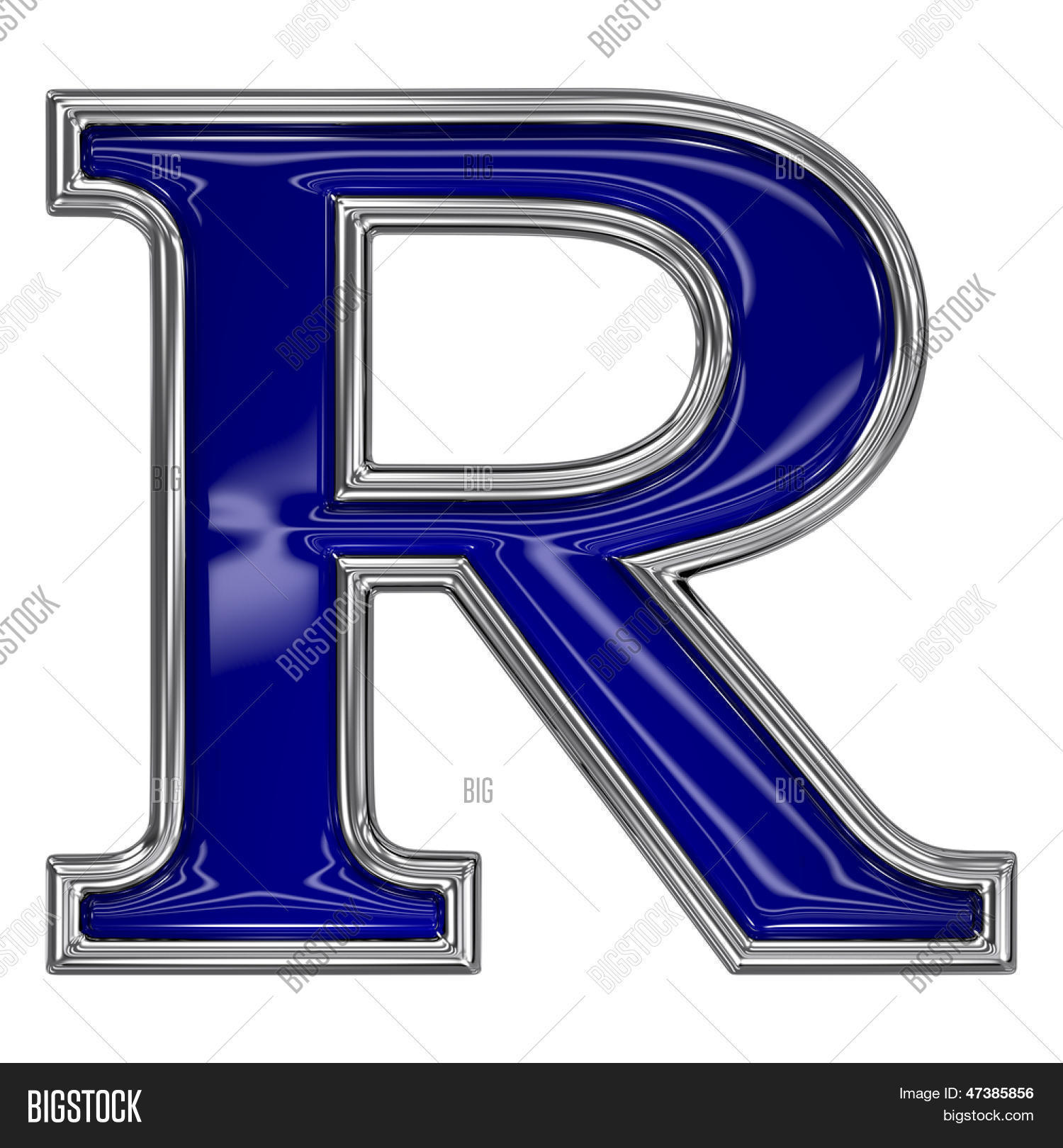 Blue Letter R
