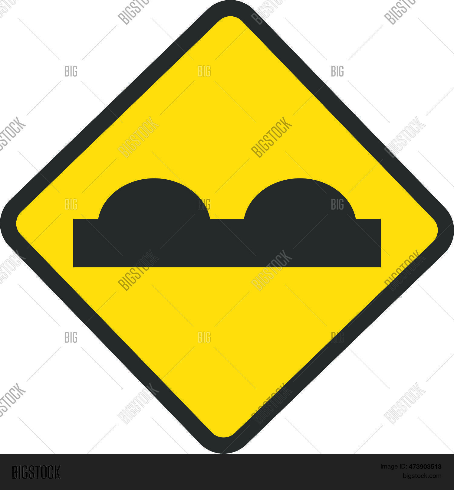 Bump Sign Icon, Vector & Photo (Free Trial) | Bigstock