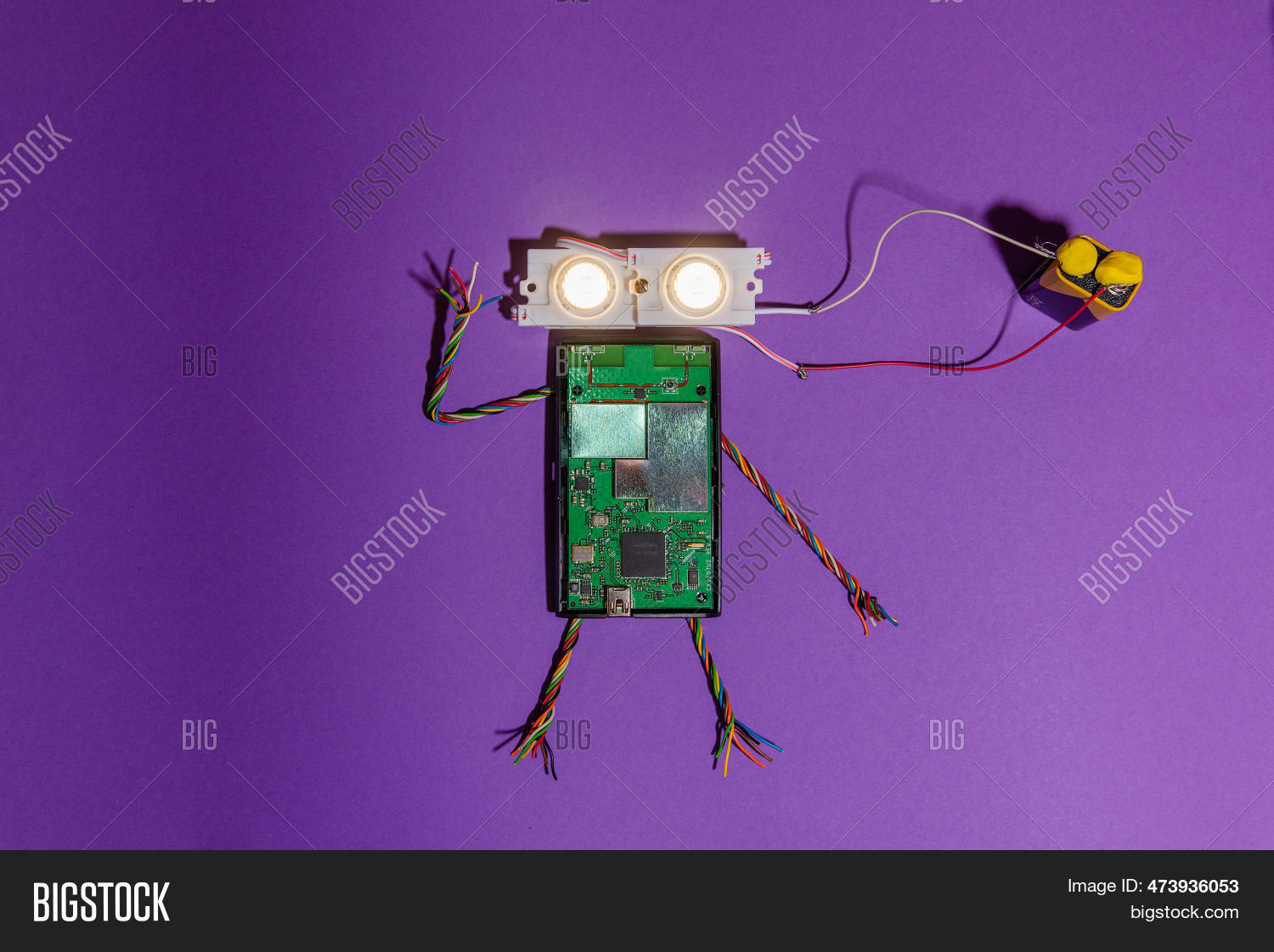 Hand Made Robot Flat Image & Photo (Free Trial) | Bigstock