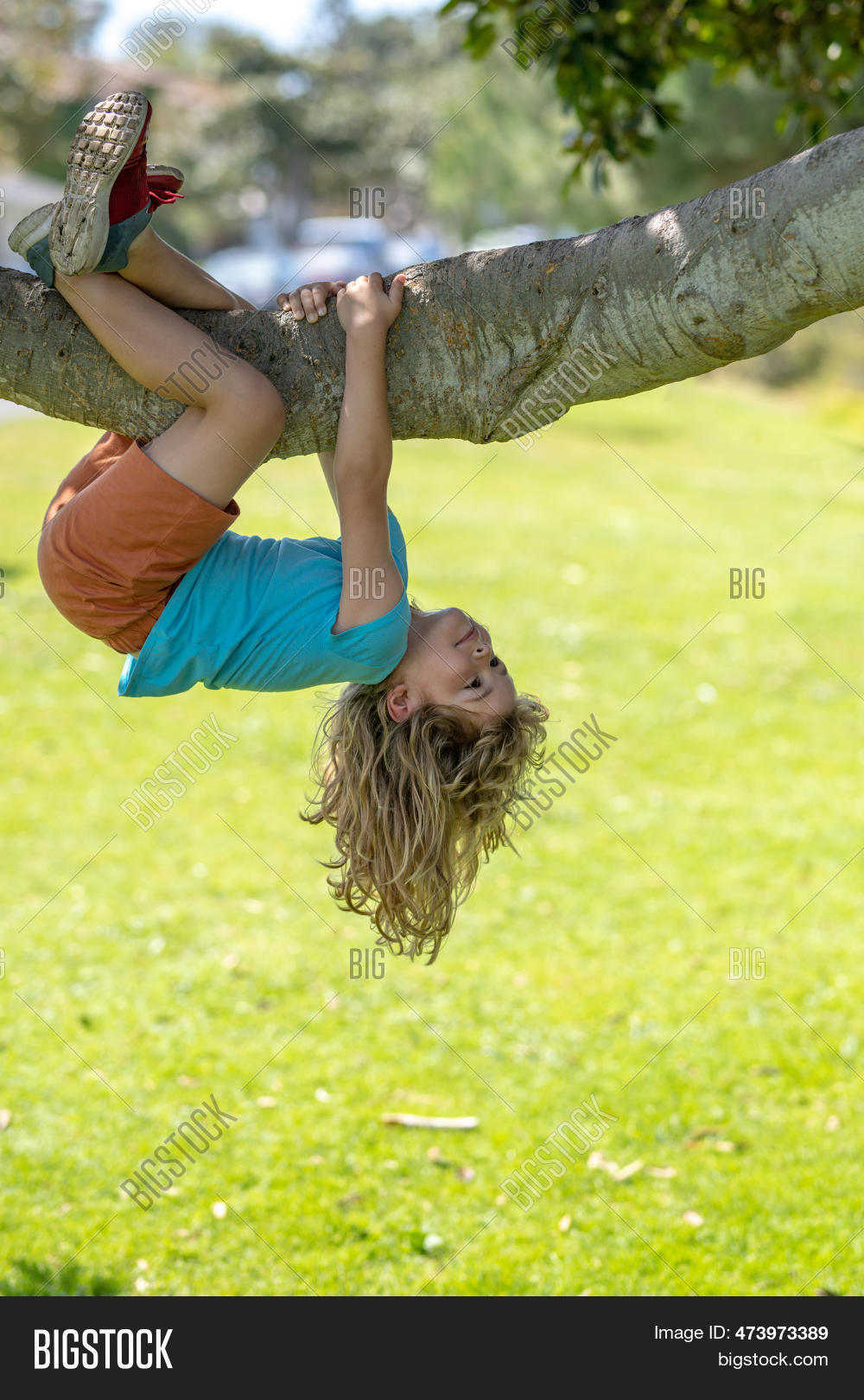 Child Hugging Tree Image & Photo (Free Trial) | Bigstock