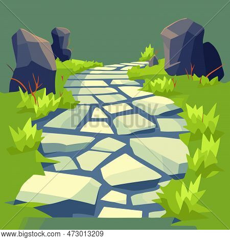 Path Stone 矢量图和照片（免费试用） | Bigstock