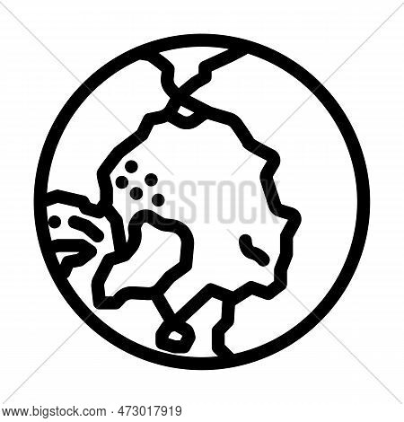 Arctic Ocean Map Line Vector & Photo (Free Trial) | Bigstock