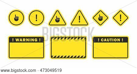 Warning Signs. Vector & Photo (Free Trial) | Bigstock