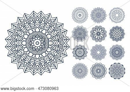 Mandala Line Art Vector & Photo (Free Trial) | Bigstock