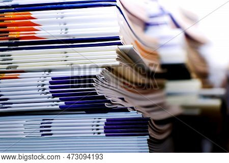 Stack Of Business Magazines
