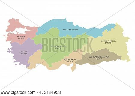 Vector Map Turkey Vector & Photo (Free Trial) | Bigstock