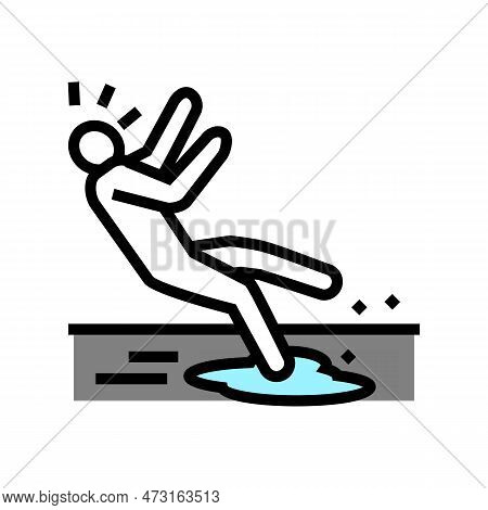 Slipped Puddle Man Vector & Photo (Free Trial) | Bigstock