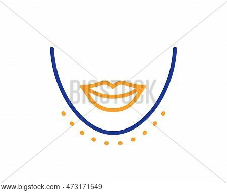 Chin Line Icon. Vector & Photo (Free Trial) | Bigstock