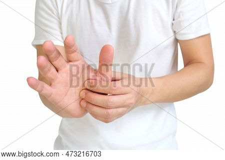 Man Touching Wrist Image & Photo (Free Trial) | Bigstock