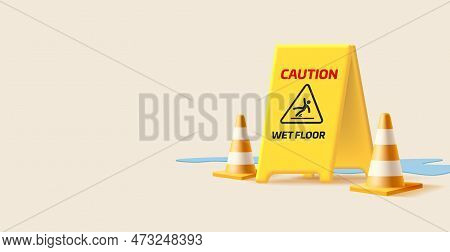 Cartoon Wet Floor Wax