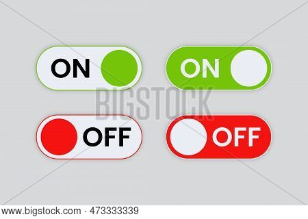 On Off Toggle Switch Vector & Photo (Free Trial) | Bigstock