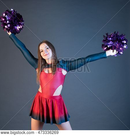 Happy Cheerleader Girl Image & Photo (Free Trial) | Bigstock