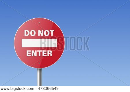 Do Not Enter. Vector Vector & Photo (Free Trial) | Bigstock