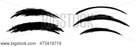 Curved Brush Lines. Vector & Photo (Free Trial) | Bigstock