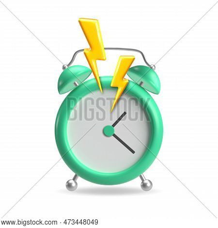 Cute Cartoon Alarm Vector & Photo (Free Trial) | Bigstock