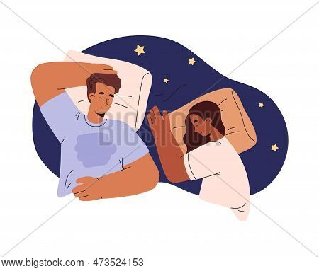 Couple Sleeping Vector & Photo (Free Trial) | Bigstock