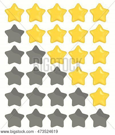 Row Gold Stars Images, Illustrations & Vectors (Free) - Bigstock