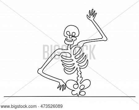 Human Skeleton Waving Vector & Photo (Free Trial) | Bigstock