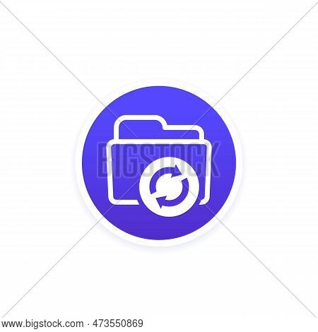 Refresh Folder Icon Vector & Photo (Free Trial) | Bigstock