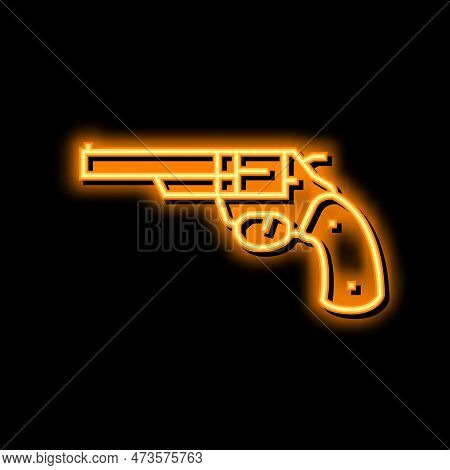 Gun Revolver Neon Vector & Photo (Free Trial) | Bigstock