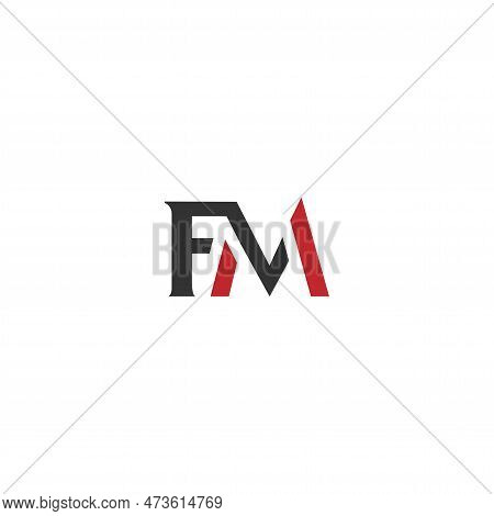 Fm Letter Letter Mark Vector & Photo (Free Trial) | Bigstock