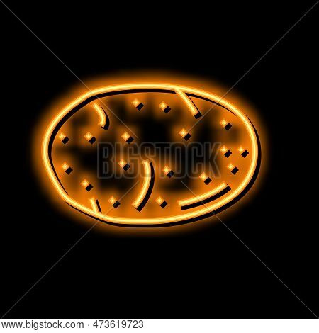 One Whole Potato Neon Vector & Photo (Free Trial) | Bigstock