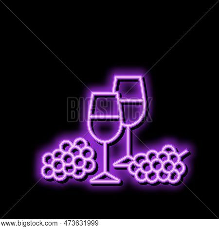 Wine Red White Neon Vector & Photo (Free Trial) | Bigstock