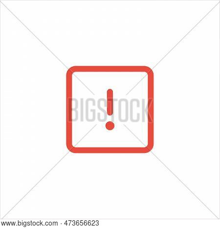 Square Attention Red Vector & Photo (Free Trial) | Bigstock