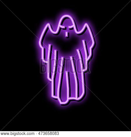 Scary Ghost Neon Vector & Photo (Free Trial) | Bigstock