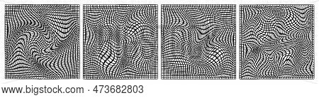 Set Distorted Grid Vector & Photo (Free Trial) | Bigstock