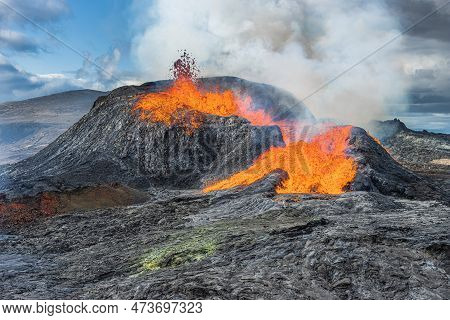 Active Volcano On Image & Photo (Free Trial) | Bigstock