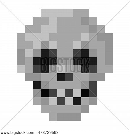 Skull Pixel Art. Vector & Photo (Free Trial) | Bigstock