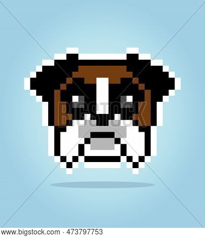 8 Bit Pixel Boxer Dog Vector & Photo (Free Trial) | Bigstock
