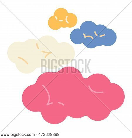 Retro Groovy Clouds Vector & Photo (Free Trial) | Bigstock