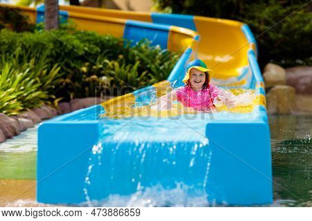 Kids On Water Slide Image & Photo (Free Trial) | Bigstock