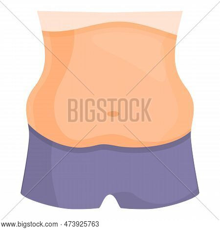 Belly Icon Cartoon Vector & Photo (Free Trial) | Bigstock