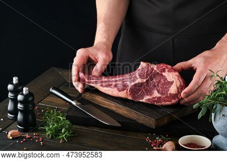 Chef Cutting Steak Image & Photo (Free Trial) | Bigstock